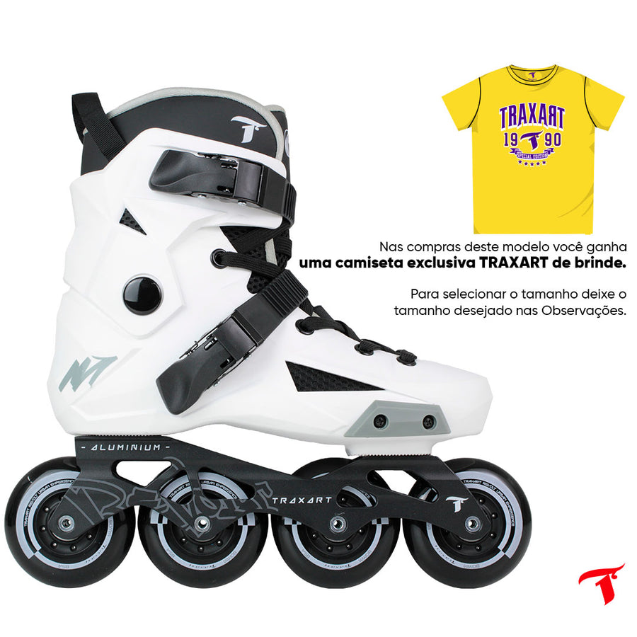 Patins Inline Freestyle Revolt Branco | Traxart