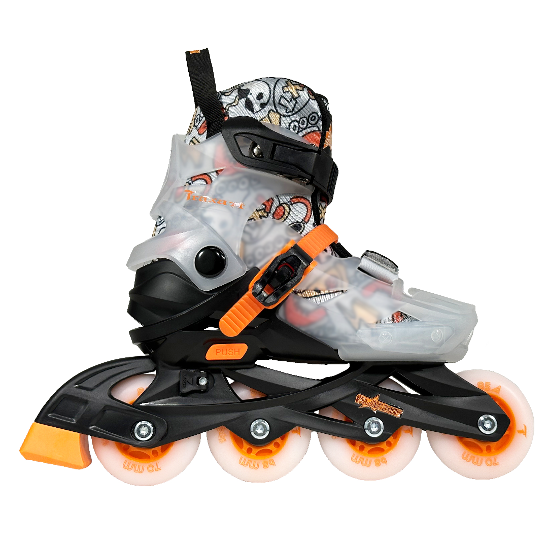 Patins Infantil StrarLight Preto com Rodas de LED | TRAXART – Traxart